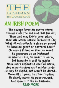 The Irishman Poem - Irish Around The World