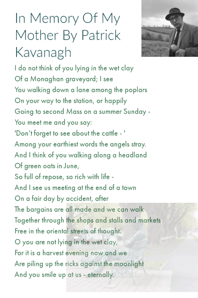 In Memory Of My Mother By Patrick Kavanagh - Top Irish Poems