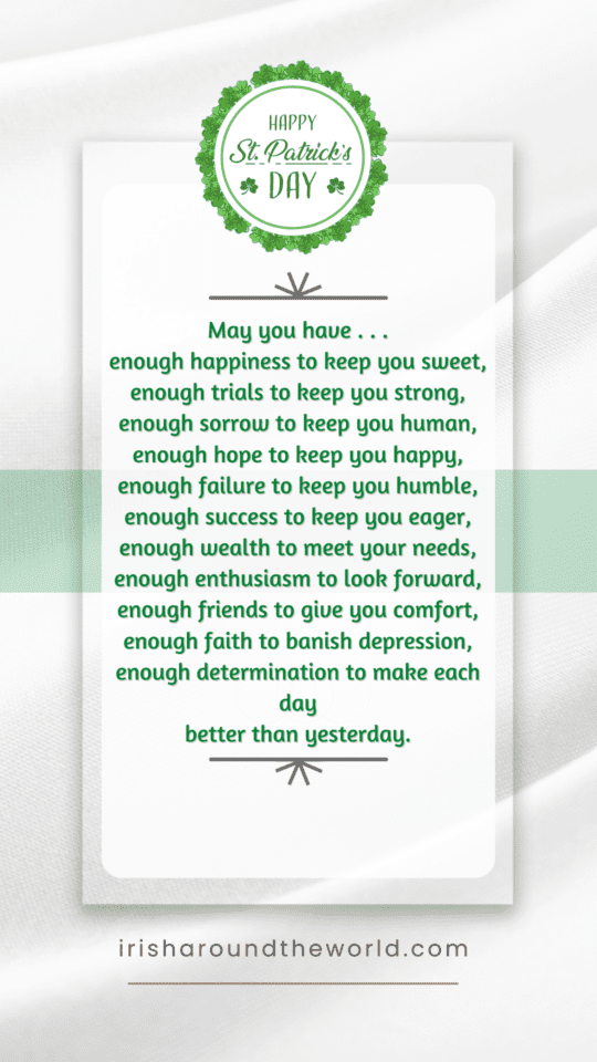 17 Irish Blessings For St Patrick's Day ☘️ - May You Have