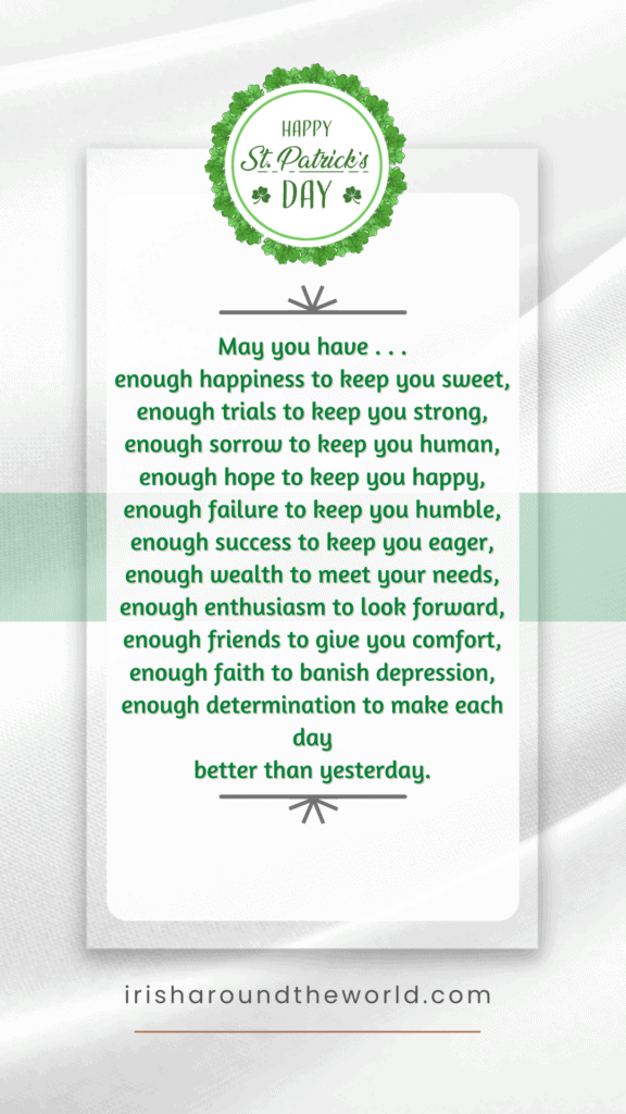 17 Irish Blessings For St Patrick's Day ☘️ - May You Have