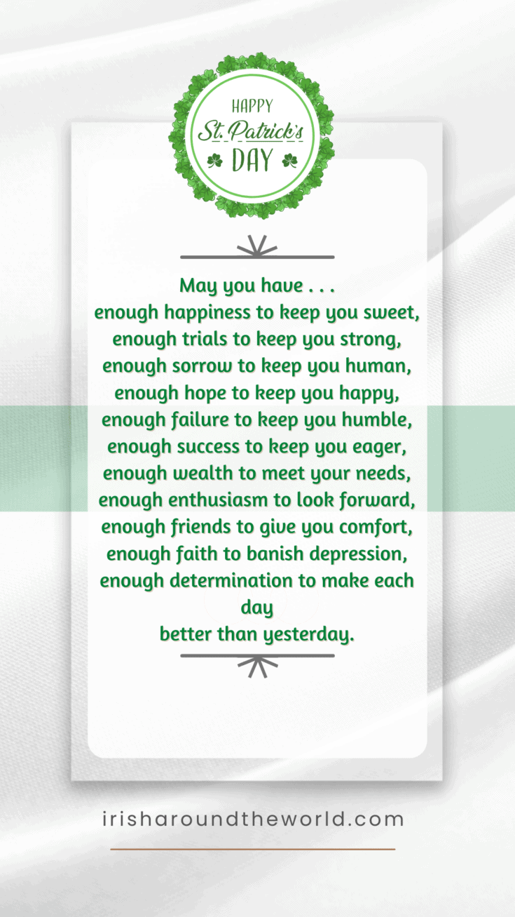 17 Irish Blessings For St Patrick's Day ☘️ - May You Have
